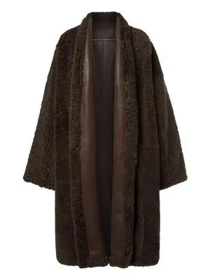 TOM FORD Reversible Cashmere And Leather Coat - Brown