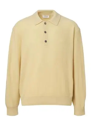 FRAME Wool Polo Sweater - Yellow