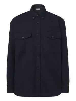 Dries Van Noten Wool Overshirt - Blue