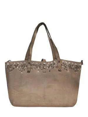 CAMPOMAGGI Bella Tote With Embellishments - Gray