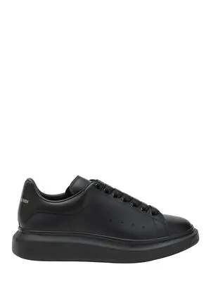 Alexander McQueen Oversized Leather Sneakers - Black