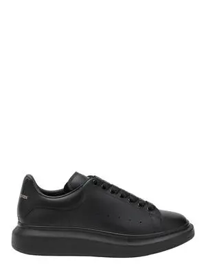 Alexander McQueen Alexander McQueen Oversized Leather Sneakers Black