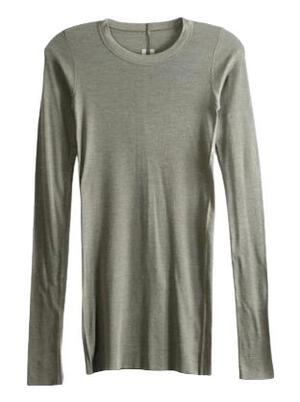 Rick Owens Rick Owens Ribbed Long Sleeve T-Shirt Dust