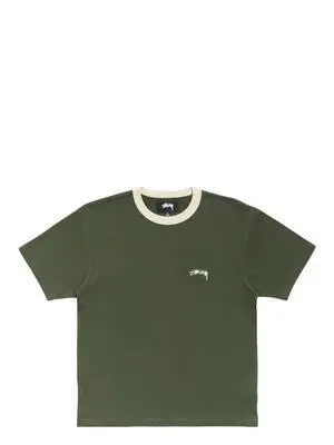 StÜssy Ringer Tee Shirt - Olive