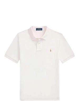 Polo Ralph Lauren Short Sleeve Cotton Interlock Knit Polo - White