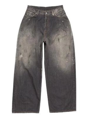 Acne Studios Wide Leg High Waisted Jeans - Black