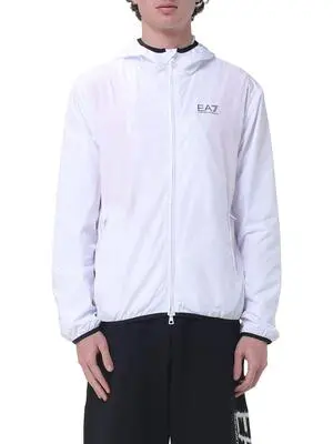 EA7 Hooded Zip-up Jacket - White