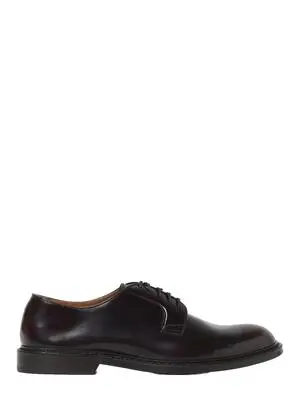 DOUCAL'S Brushed Leather Derby Shoes - Brown