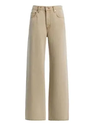 AGOLDE Arc Rigid Mid-rise Wide-leg Jeans - Neutral