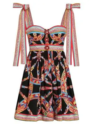 DOLCE & GABBANA DOLCE & GABBANA Printed Poplin Dress