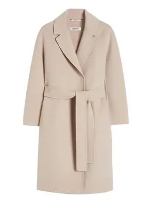 Max Mara Kimono Sleeve Wool Coat - Beige