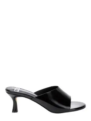 RAG & CO Patent Slip-on Kitten Heels - Black