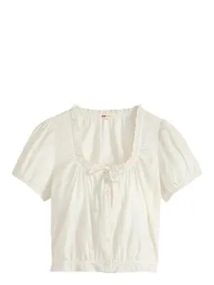 LEVI'S Chiara Short-sleeve Blouse - Cloud Dancer