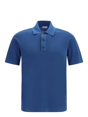 Burberry Knit Polo - Blue