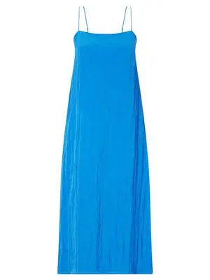 TIBI Tibi Crinkled Satin Midi Dress