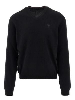 Gucci V-neck Long Sleeve Sweater - Black