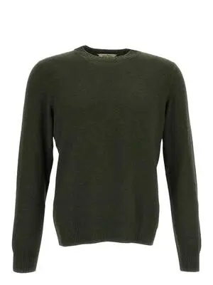 GRAN SASSO Long-sleeved Crew Neck Sweater - Green