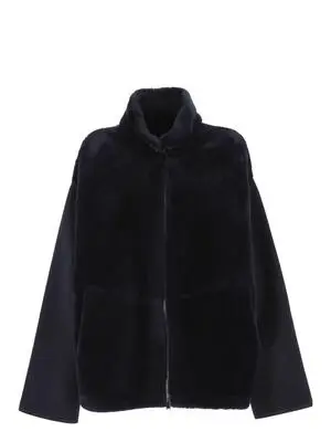 Lorena Antoniazzi High-neck Zip-up Jacket - Black