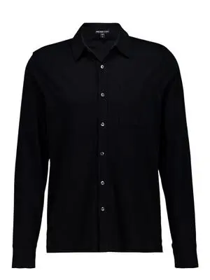 JAMES PERSE Clean Finish Jersey Shirt - Black