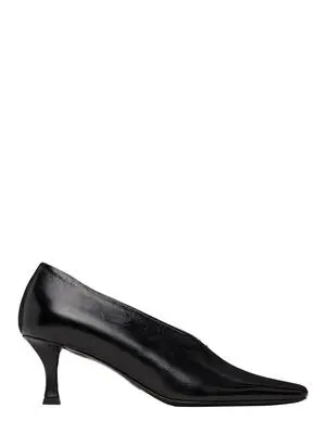 Proenza Schouler Square Toe Kitten Heel - Black