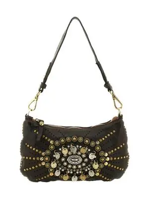 CAMPOMAGGI Campomaggi Zippered Shoulder Bag With Embellishments Black