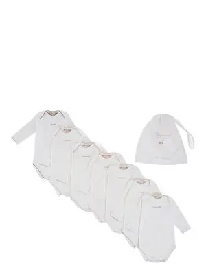 Bonpoint Day Of The Week" Bodysuit Set - Gold