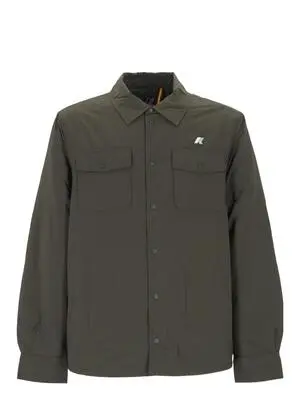 K-WAY Logo Patch Press-stud Jacket - Black