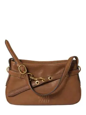 Miu Miu Aventure Nappa Leather Bag - Oak
