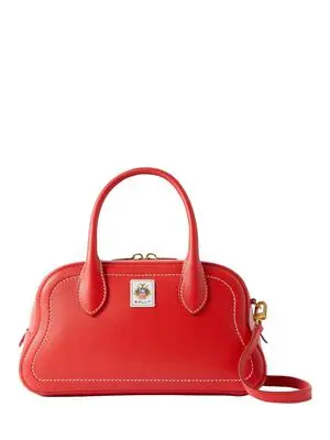 Bally Appliquéd Leather Tote - Red