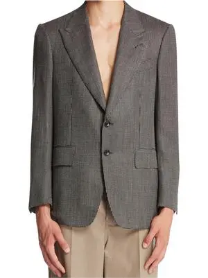 TOM FORD Single-breasted Blazer - Black