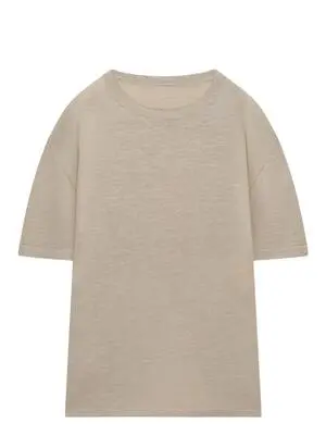 THE ELDER STATESMAN Lenny Short-sleeve T-shirt - Ecru