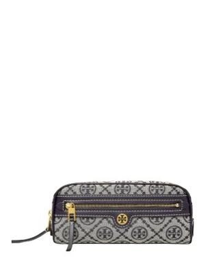 Tory Burch Jacquard Cosmetic Bag - Gray