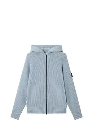 Stone Island Relaxed Fit Hooded Zip-up Jumper - Ashes