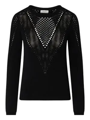 Liu Jo Knit Top With Cut-out Detail - Black