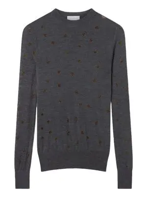 Stella McCartney Embroidered Star Sweater - Gray/black