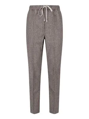 Rick Owens Drawstring Slim-leg Trousers - Gray