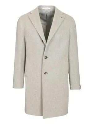 Tagliatore Long Sleeved Coat - Grey