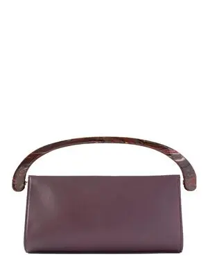 Dries Van Noten Leather Clutch With Hoop Handle - No