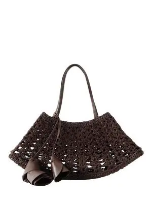 Magda Butrym Maya Crochet-knit Tote Bag - Black