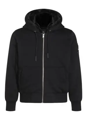 Moose Knuckles Long-sleeve Casual Jacket With Drawstring Hood - Black