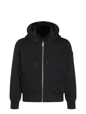 Moose Knuckles Moose Knuckles Zip-Up Hooded Jacket Black