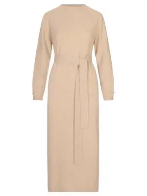 Fabiana Filippi Belted Ribbed Crewneck Midi Dress - No