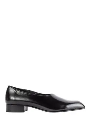 Khaite Colt Leather Slip-on Loafers - Black