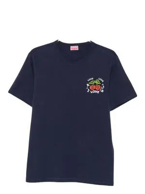 Kenzo Love" Embroidered Cherry Slim Fit T-shirt - No