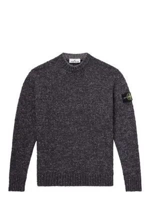 Stone Island Virgin Wool-blend Sweater - Gray