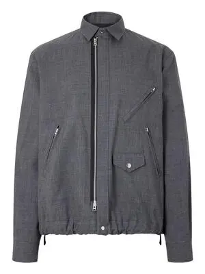 Sacai Woven Blouson Jacket - Gray