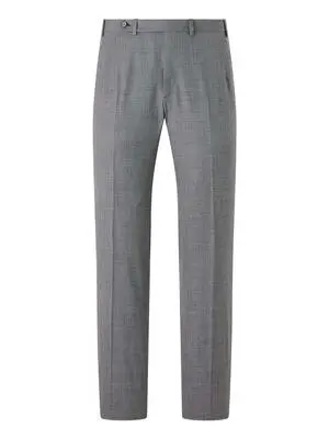 Brioni Straight-leg Wool-twill Suit Trousers - Gray