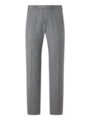 Brioni Straight-leg Wool-twill Suit Trousers - Gray