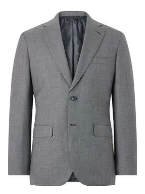 Brioni Plume Wool-twill Suit Jacket - Gray