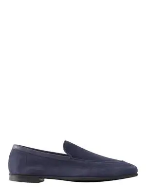 John Lobb Tyne Ii Suede Loafers - Blue